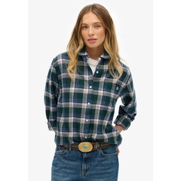 Superdry Damen Karobluse &raquo;CHECK FLANNEL BOYFRIEND SHIRT&laquo; S