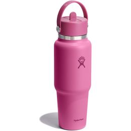 Hydro Flask Isolierflasche &raquo;32 Oz Travel Wide Flex Straw&laquo; TempShield ️ doppelwandige Vakuumisolierung gr&uuml;n Edelstahl