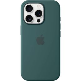 Apple Smartphone-H&uuml;lle &raquo;iPhone 16 Pro Silikon Case mit MagSafe&laquo; iPhone 16 Pro 16,0 cm (6,3 Zoll) gr&uuml;n Mikrofaser, Silikon Speziell f&uuml;r das iPhone 16 Pro 