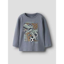 name it Jungen T-Shirt &raquo;NMMNIKO LS NREG TOP BOX&laquo; blau 98