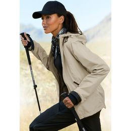 Vivance Active Damen Vivance active Funktionsjacke mit Kapuze aus schmutz-und wasserabweisendem Material beige 34