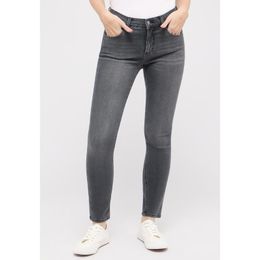 Angels Damen Angels Slim-fit-Jeans &raquo;SKINNY&laquo; aus Baumwollmischung, mit G&uuml;rtelschlaufen grau 38, L&auml;nge 28