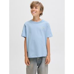 Jack & Jones Jack & Jones Junior Jungen T-Shirt &raquo;JJEBRANDES BACKP RELAXED TEE SS SN JNR&laquo; blau 128