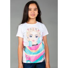 Top Model Topmodel M&auml;dchen TOPModel T-Shirt &raquo;TOPModel Kurzarmshirt&laquo; mit tollem Frontmotiv wei&szlig; 152
