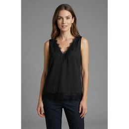 Freequent Damen Freequent Spitzentop &raquo;FQBICCO-TOP&laquo; mit Spitzen-H&auml;kel--Details XL