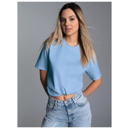 TRIGEMA Damen T-Shirt &raquo;TRIGEMA T-Shirt aus 100% Baumwolle&laquo; 1 Stk. blau L