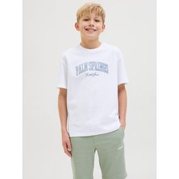 Jack & Jones Jack & Jones Junior Jungen T-Shirt &raquo;JJDETROIT TEE SS CREW NECK JNR&laquo; wei&szlig; 128