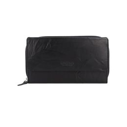 mano Donna Aurona Geldb&ouml;rse RFID Leder 18 cm in schwarz | Gr.: onesize
