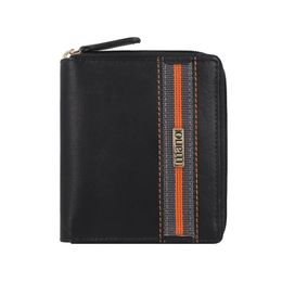 mano Don Leonardo Geldb&ouml;rse RFID Leder 10 cm in schwarz | Gr.: onesize
