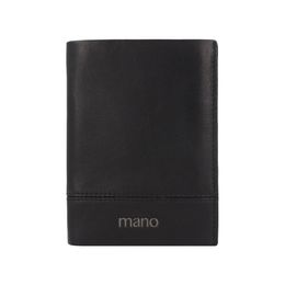 mano Don Romeo Geldb&ouml;rse RFID Leder 9 cm in schwarz | Gr.: onesize