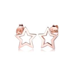Elli Ohrringe 925 Sterling Silber Sterne, Stern in Rosegold | Gr.: onesize