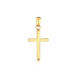 Kuzzoi Anh&auml;nger 925 Sterling Silber Kreuz in Gold | Gr.: onesize