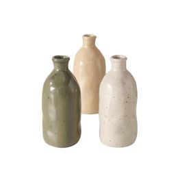 Boltze Vase Mylana aus 3er Set in beige | Gr.: onesize