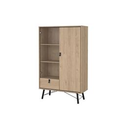ebuy24 Vitrinenschrank Ry Eiche 102 x 40 cm | Gr.: onesize