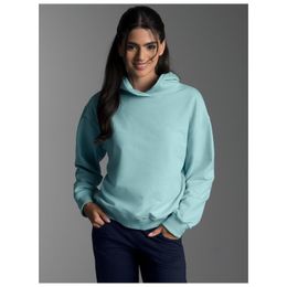 TRIGEMA Damen Sweatshirt &raquo;TRIGEMA D&uuml;nner Oversize-Hoodie&laquo; blau XL