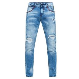 Rusty Neal Jeans Hose "MINO" Slim Fit Stretch Destroyed-Pants in Light Blue Used | Gr.: W30/L32