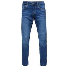 Rusty Neal Royal Blue Used Jeans Hose "MELVIN" Slim Fit Cotton-Stretch in Royal Blue Used | Gr.: W32/L34