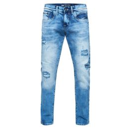 Rusty Neal Jeans Hose "ODAR" Destroyed Regular Fit Stretch in Blue Used | Gr.: W34/L32