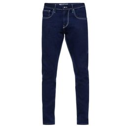 Rusty Neal Dark Blue Jeans Hose "MELVIN" Slim Fit Cotton-Stretch in Dark Blue | Gr.: W38/L32