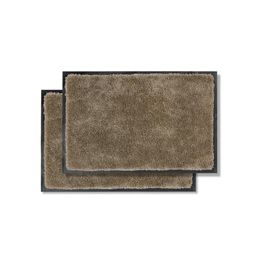 Astra Fu&szlig;matte f&uuml;r Innen LAVA 2ER SET 2 in Beige | Gr.: 90 x 150 cm