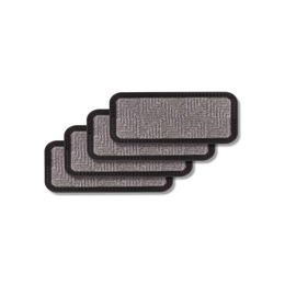 Astra Fu&szlig;matte Au&szlig;en BORDER STAR 4ER SET 4 in Silber | Gr.: 50 x 80 cm