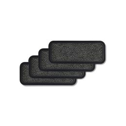 Astra Fu&szlig;matte Au&szlig;en BORDER STAR 4ER SET 4 in Dunkelgrau | Gr.: 40 x 60 cm