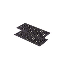 Astra Fu&szlig;matte f&uuml;r Au&szlig;en DYNAMIC 2ER SET 2 in Schwarz | Gr.: 25 x 55 cm