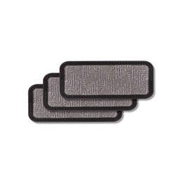 Astra Fu&szlig;matte Au&szlig;en BORDER STAR 3ER SET 3 in Silber | Gr.: 50 x 80 cm
