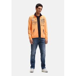 CAMP DAVID Sweatjacke 'Cabo Verde' in orange | Gr.: L
