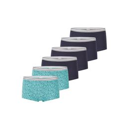 Schiesser Short Slip Teens Girls 95/5 Cotton in Mint/Dunkelblau | Gr.: 164