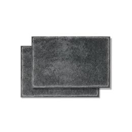 Astra Fu&szlig;matte f&uuml;r Innen LAVA 2ER SET 2 in Anthrazit | Gr.: 80 x 120 cm