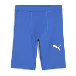 Puma Leggings "Cross The Line Short Tight 3.0" in Blau | Gr.: S