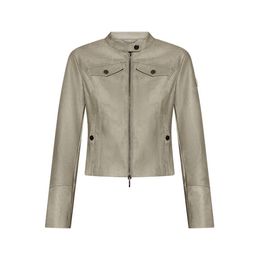 AMBER & JUNE AMBER & JUNE Casual-Jacke mit Stehkragen in khaki | Gr.: 36