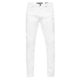 Rusty Neal White Denim Jeans Hose "MELVIN" Slim Fit Cotton-Stretch slim in White Denim | Gr.: W30/L32
