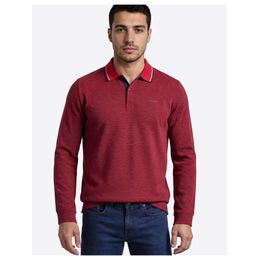 Pierre Cardin Langarmshirt in Scarlet Sage | Gr.: M