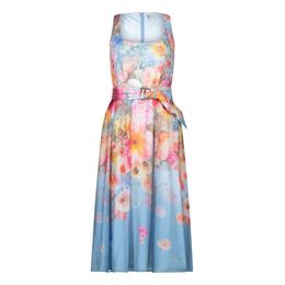 Vera Mont Cocktailkleid mit Blumenprint in Blue/Ros&eacute; | Gr.: 40
