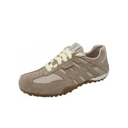 Geox sportlicher Schn&uuml;rer Snake in Beige | Gr.: 41