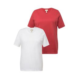 Ulla Popken Shirt in rostrot | Gr.: 54-56
