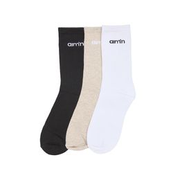 aim'n Aim'n Socks female Beige, Black, White size 36-38