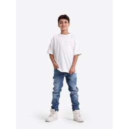 Solang Hose Denim Stretch Slim-Fit Jungen Gr&ouml;&szlig;e 128 blau