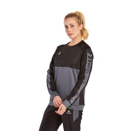 Erima Unisex Erwachsene, Erwachsene Six Wings Sweatshirt in slate grey/schwarz | Gr.: S