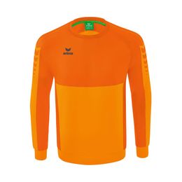 Erima Unisex Erwachsene, Erwachsene Six Wings Sweatshirt in new orange/orange | Gr.: 116