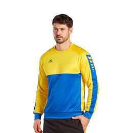 Erima Unisex Erwachsene, Erwachsene Six Wings Sweatshirt in new royal/gelb | Gr.: 164