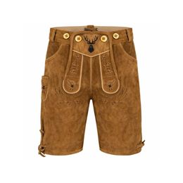 PAULGOS Lederhose Kurz Echtleder KK2 in Hellbraun | Gr.: 86/92