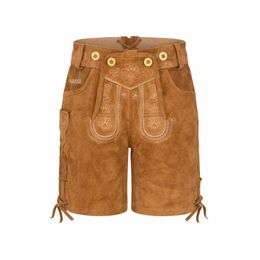 PAULGOS Lederhose Kurz Echtleder KK1 in Hellbraun | Gr.: 98