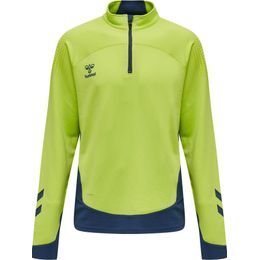 Hummel Halbrei&szlig;verschluss Sweatshirt Hmllead Herren in LIME PUNCH | Gr.: S