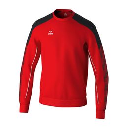 Erima Unisex Erwachsene Sweatshirt in rot/schwarz | Gr.: 128