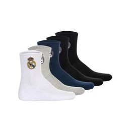 Real Madrid Socken 5er Pack in Wei&szlig;/Schwarz/Dunkelblau/Grau | Gr.: 23-26