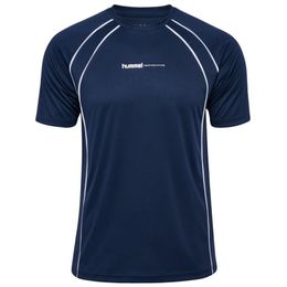 Hummel Sportshirt "Pulse Training Print T-Shirt Ss" in Blau | Gr.: L