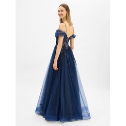 UNIQUE Abendkleid in marine - 0002 | Gr.: 36